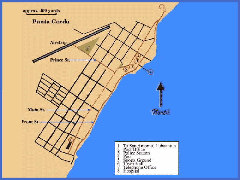 Punta Gorda Belize Map